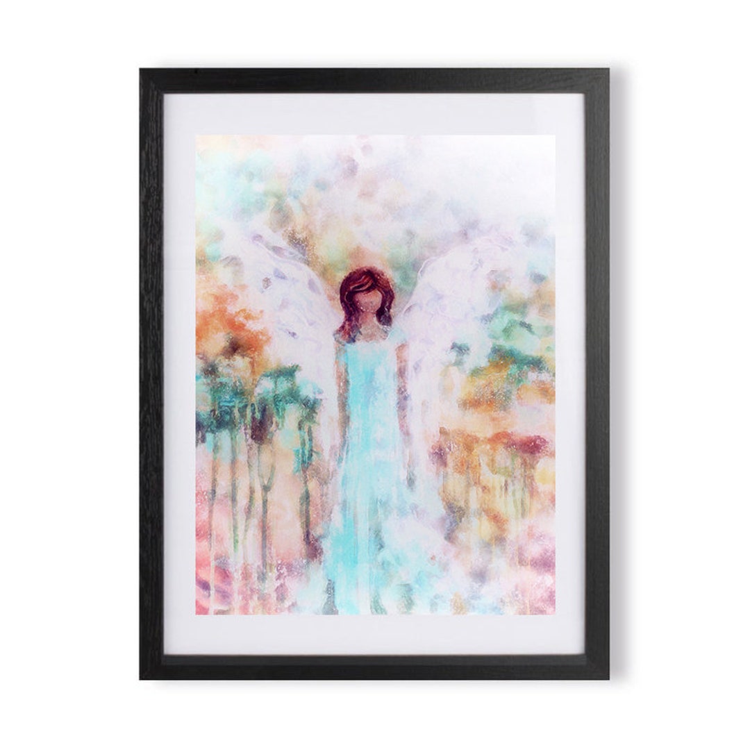 Abstract Guardian Angel Wall Art, Digital Download, Large Poster Prints ...
