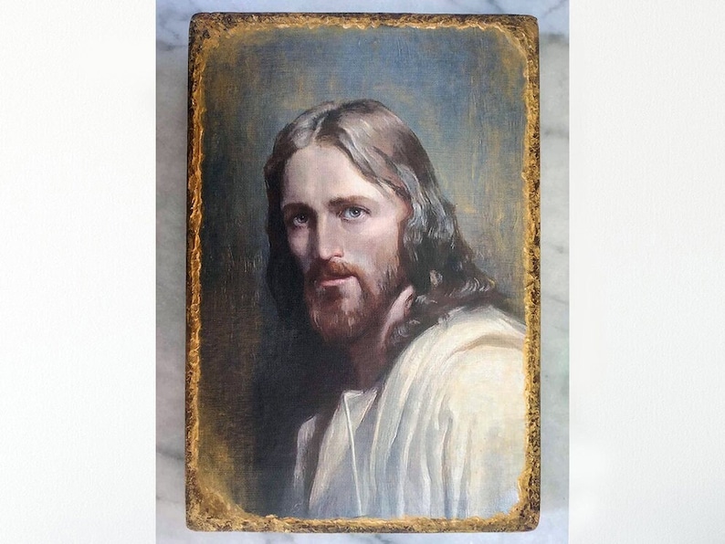Jesus Christ Portrait, Jesus Face on Handcrafted Wood Art 8''x10''in ...