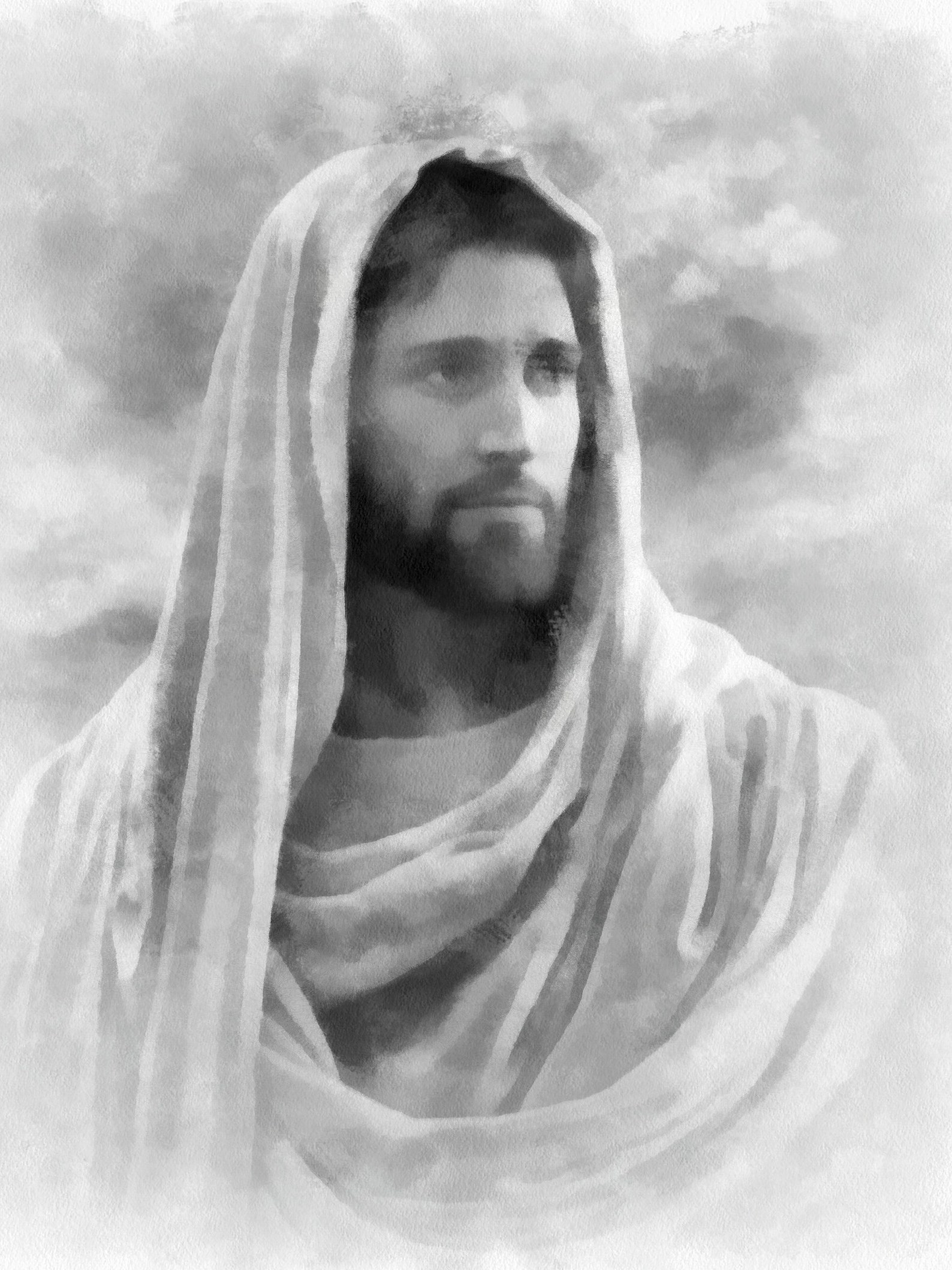 Jesus Christ, Portrait, Jesus Christ Wall Art Prints, Digital Download ...