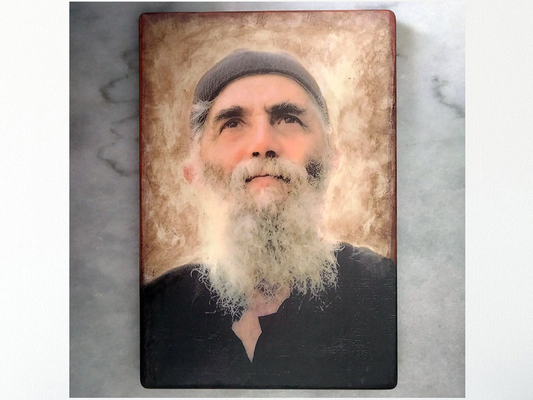 Saint Paisios of Mount Athos, Saint Paisios Real Face Portrait 6''x9 ...