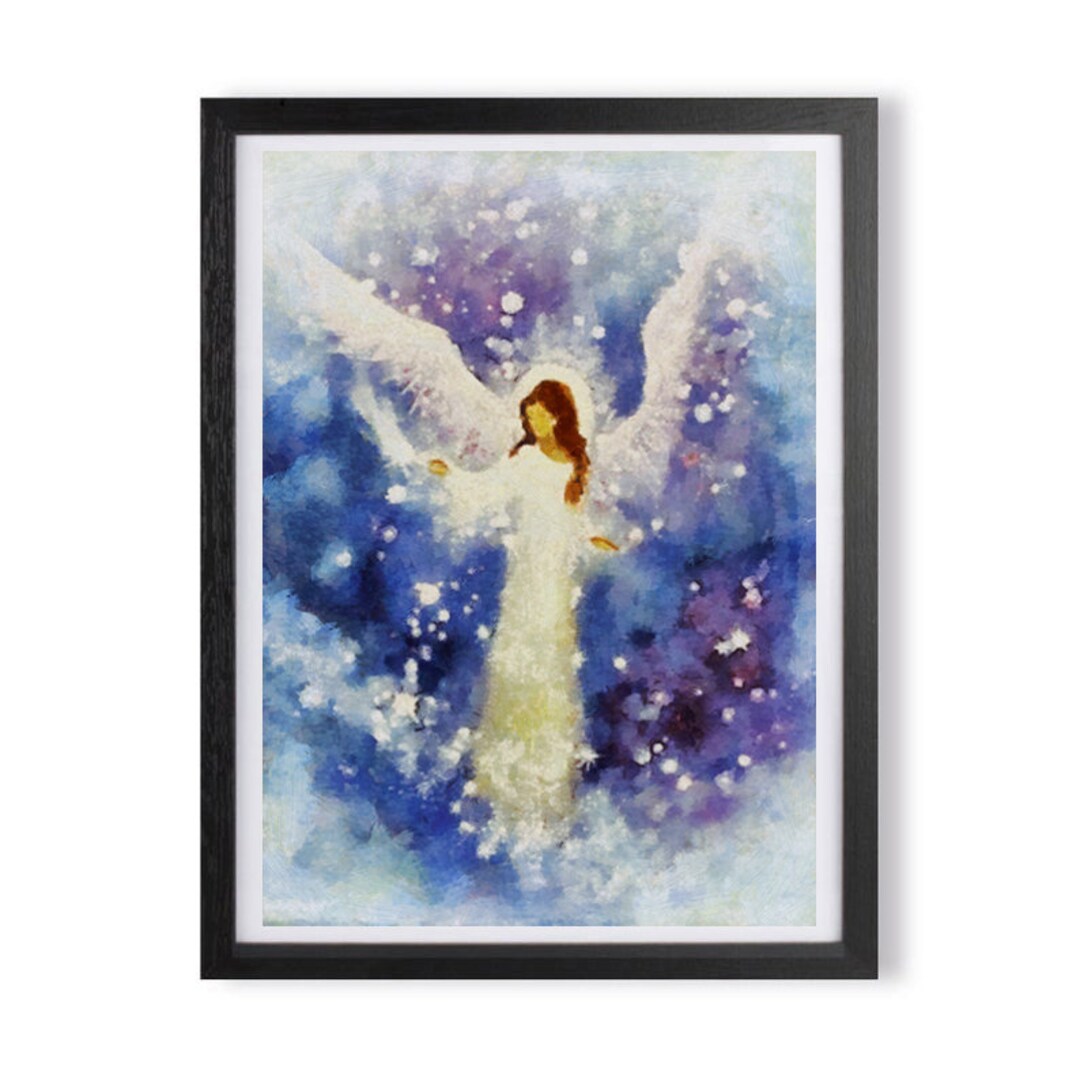 Angel Blessing Wall Art, Digital Download, Angel Wall Art Prints, Angel ...