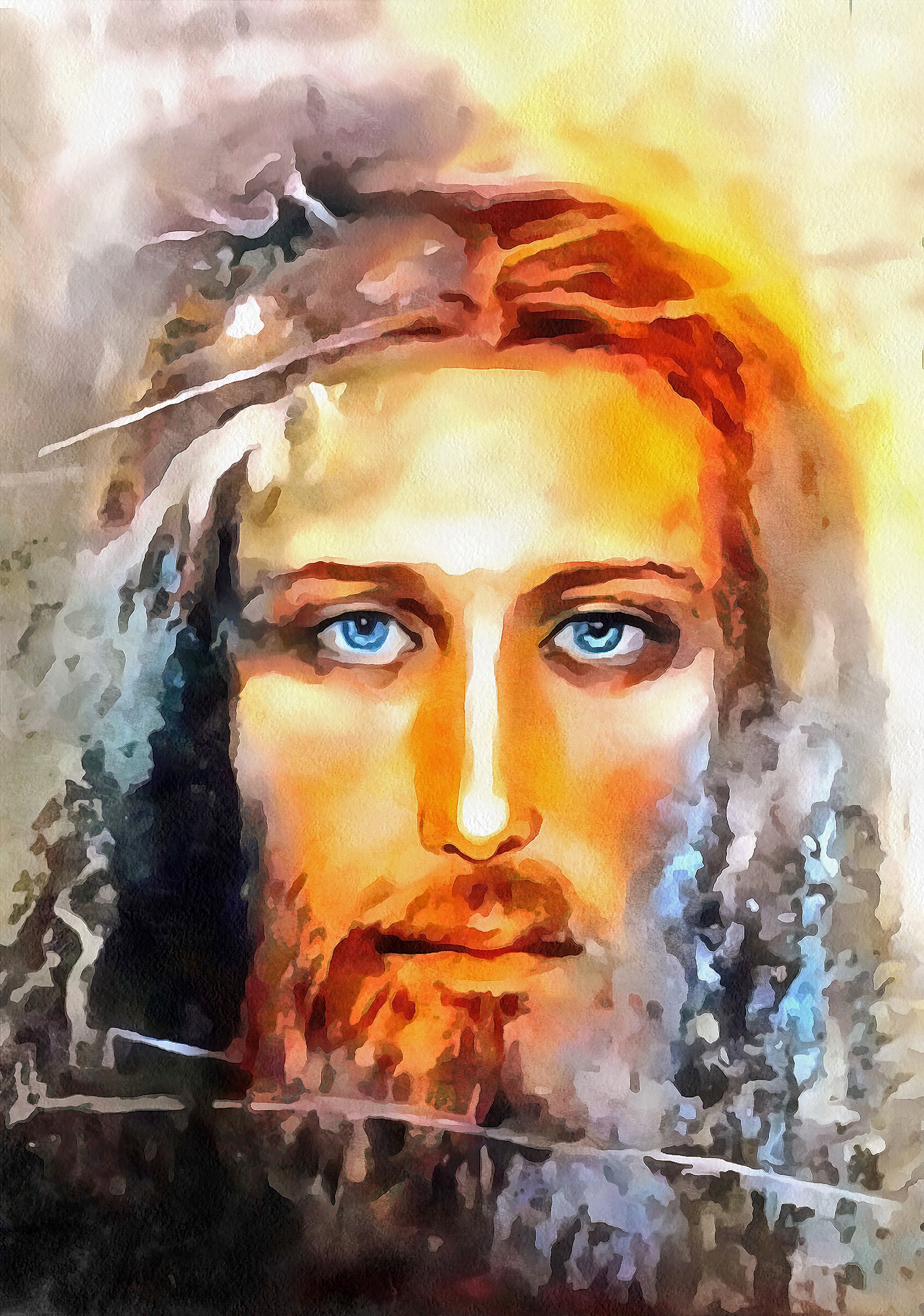 Holy Face of Jesus Christ, After the Crucifixion, Jesus Christ Wall Art ...