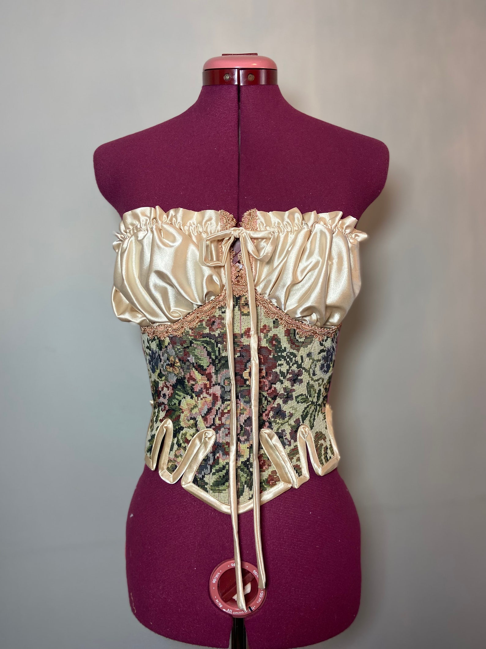 Ready to Ship, Handmade, 18th Century Style Tapestry Corset. - Etsy