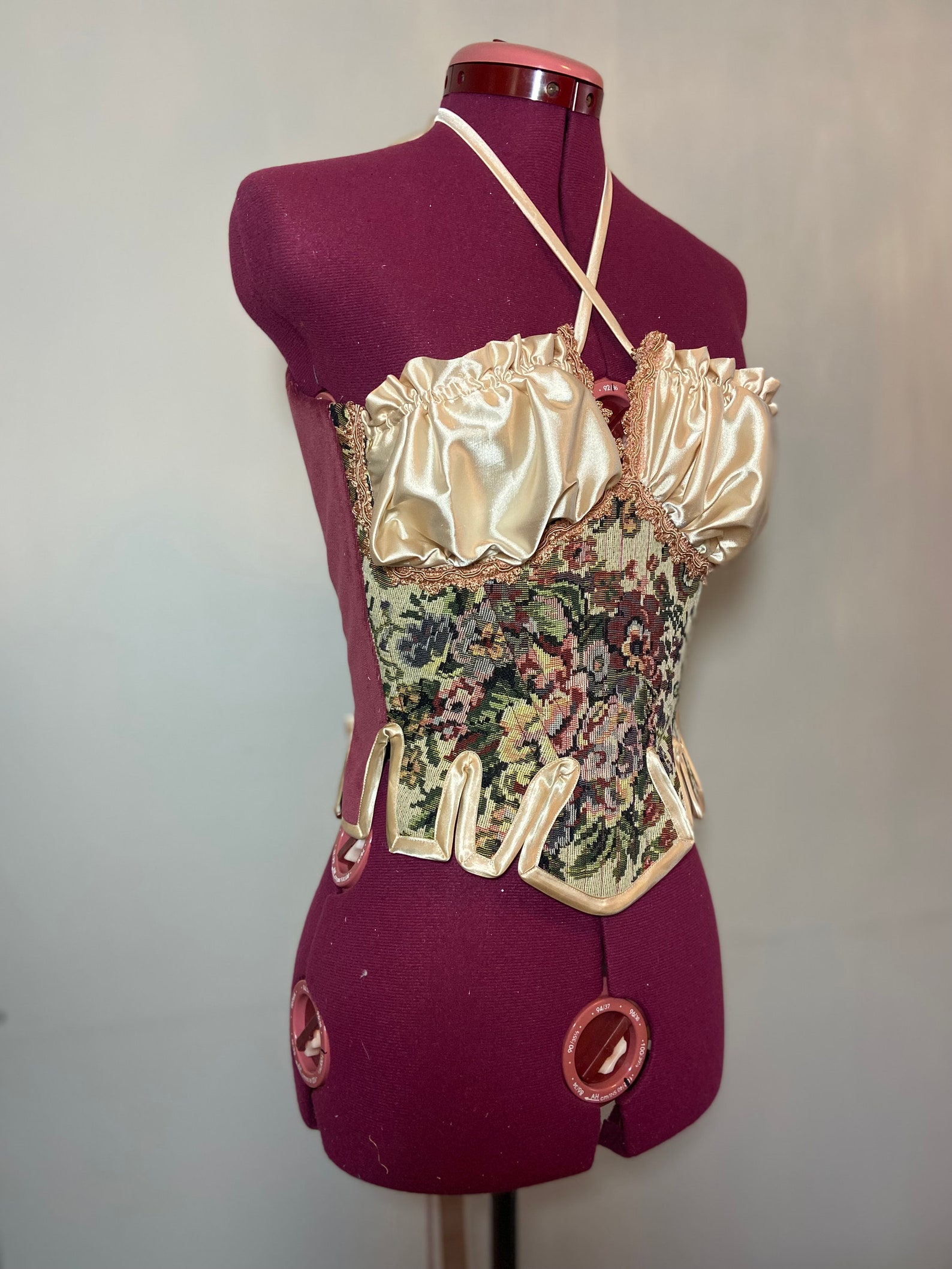 Ready to Ship, Handmade, 18th Century Style Tapestry Corset. - Etsy