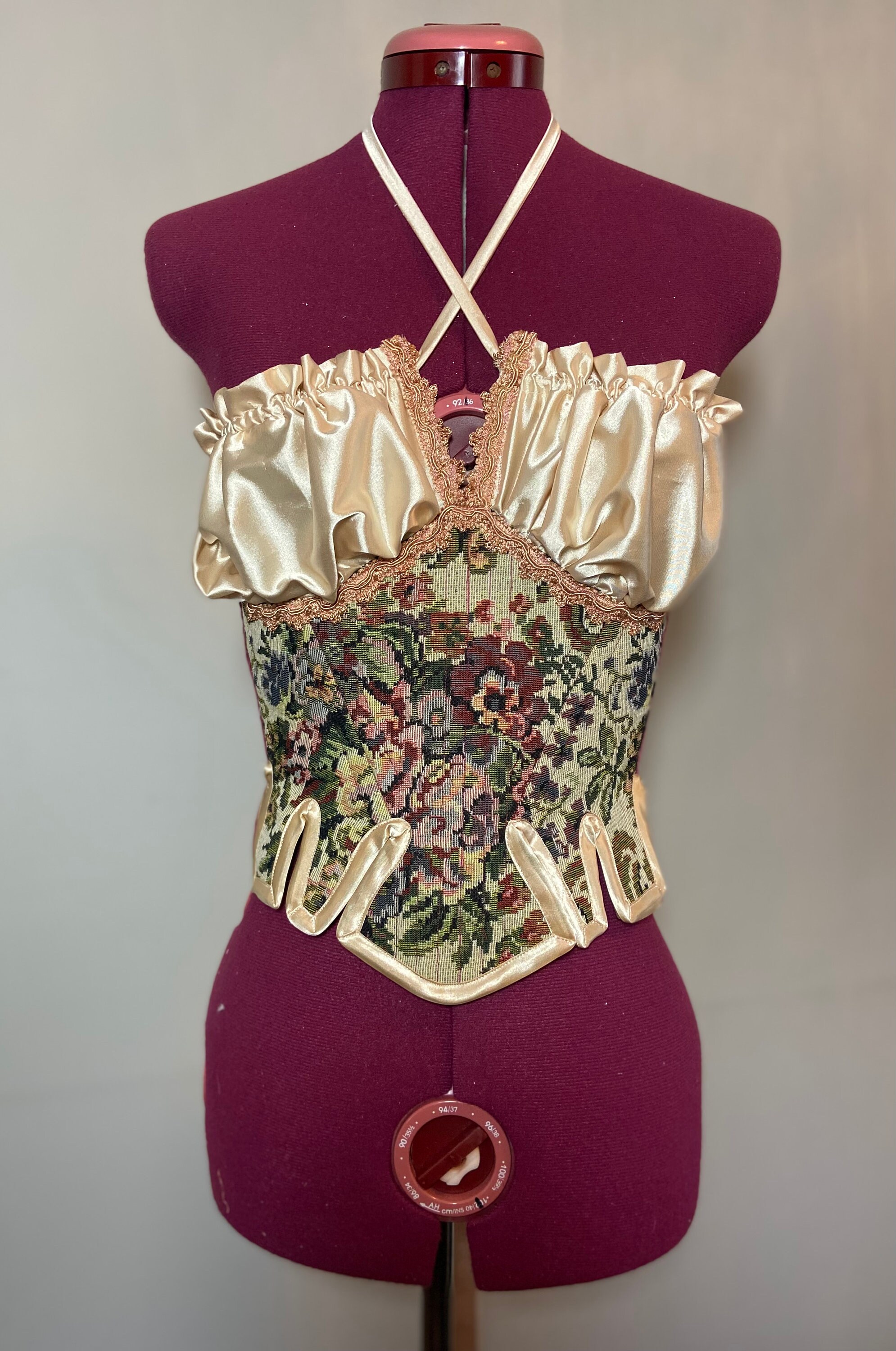 Ready to Ship, Handmade, 18th Century Style Tapestry Corset. - Etsy