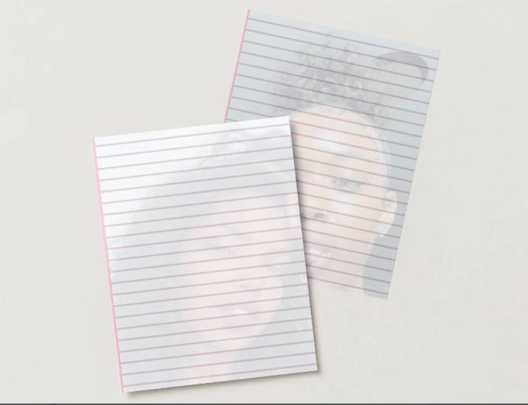 Modèle de papier pour cahier photo personnalisé en filigrane ...