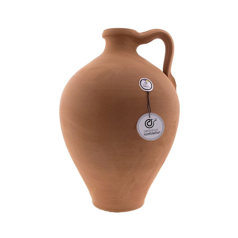 RAMBLEÑA CERAMIC Traditional Clay Pitcher Red Clay Pitcher With Simple ...