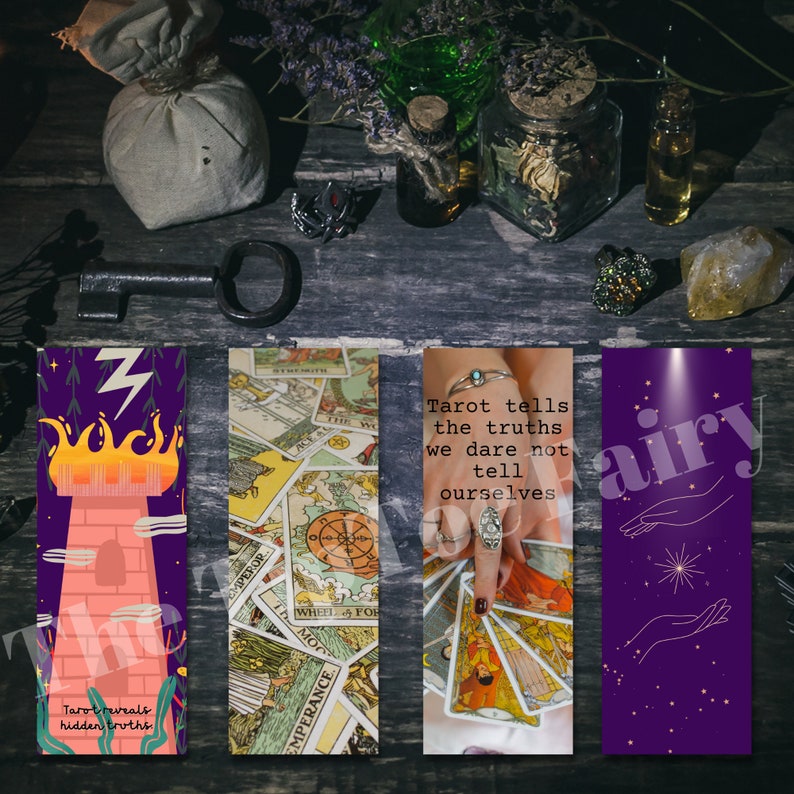 Tarot Bookmarks Printable Set | Occult Designs (digital Download) - Etsy