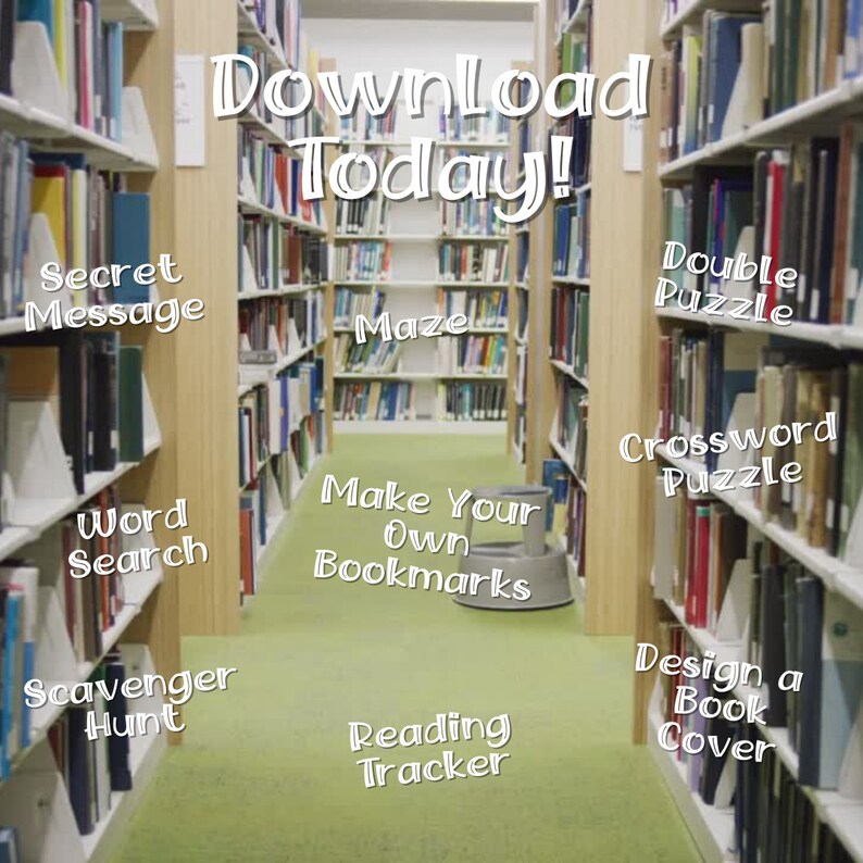 Library Activity Worksheets for Kids | Library Activities, Kids ...