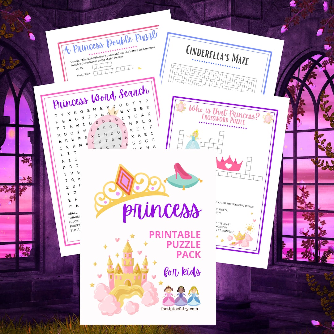Princess Activity Worksheets for Kids | Kids Activities, Word Search ...