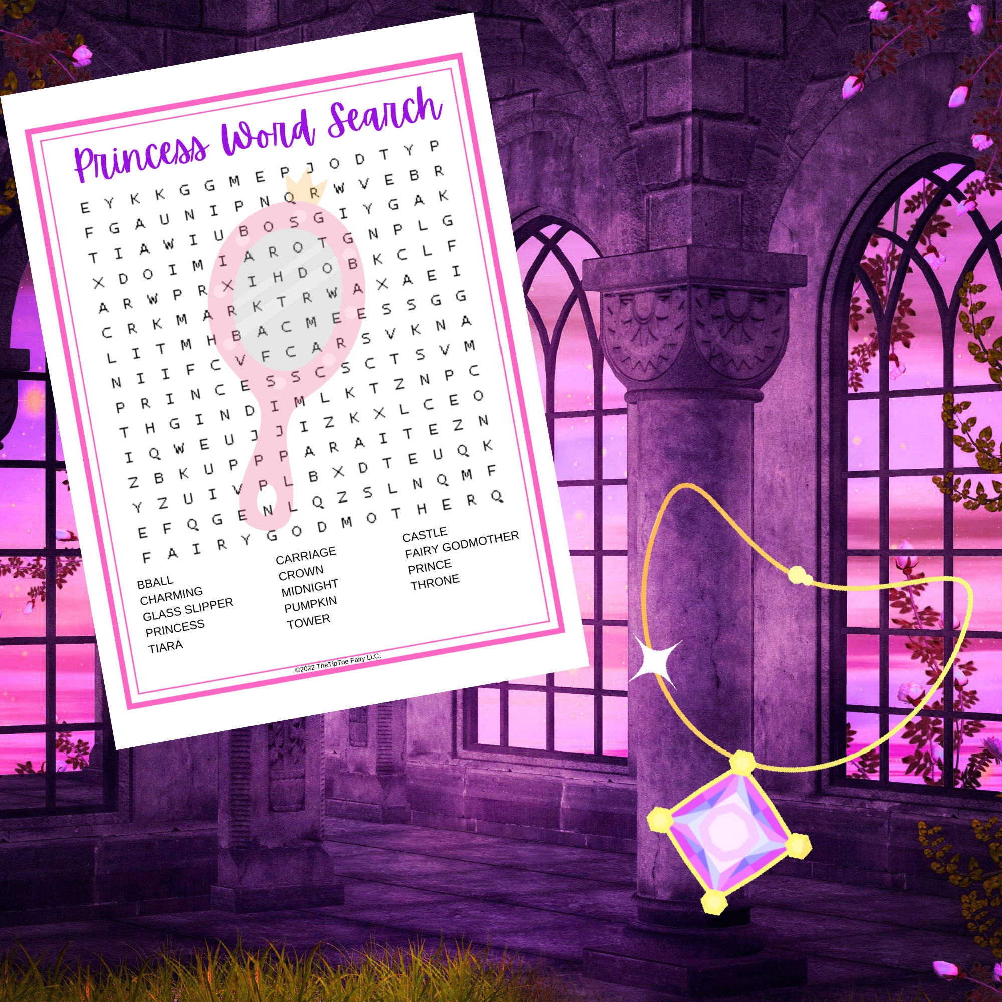 Princess Activity Worksheets for Kids | Kids Activities, Word Search ...