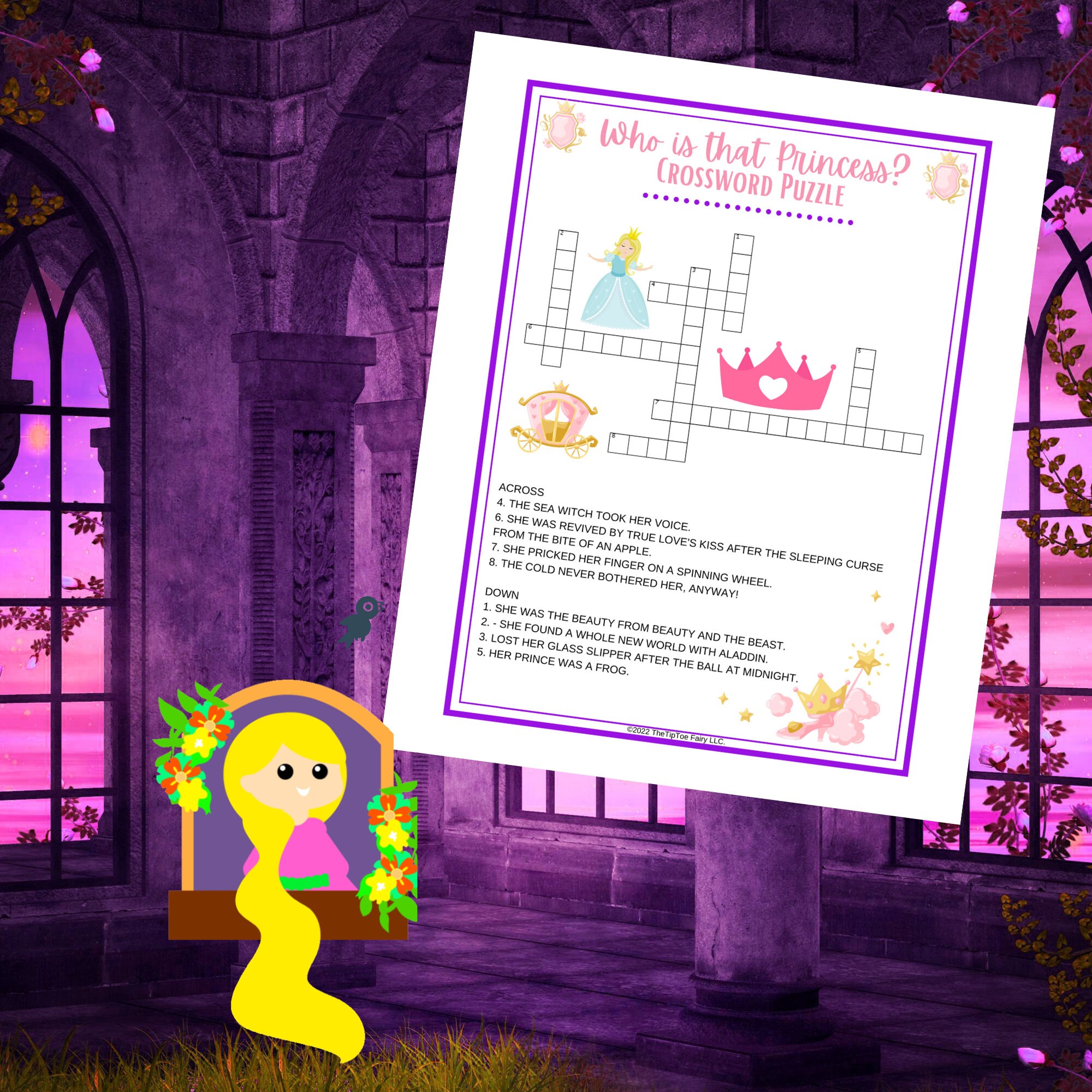 Princess Activity Worksheets for Kids | Kids Activities, Word Search ...