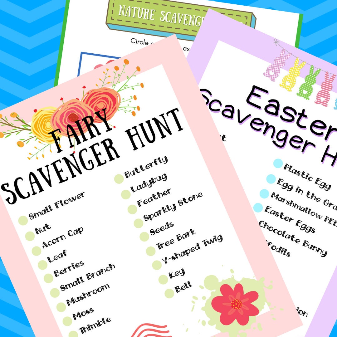Scavenger Hunt Bundle for Kids - 24 Scavenger Hunts for the Entire Year ...