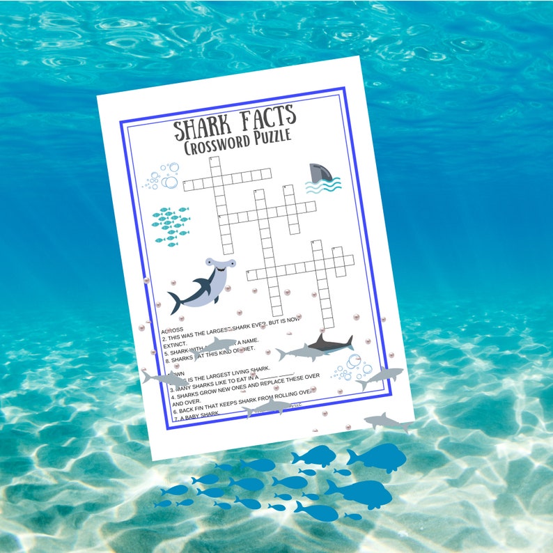 Shark Activity Puzzles - Digital Download - Ocean | Under the Sea ...