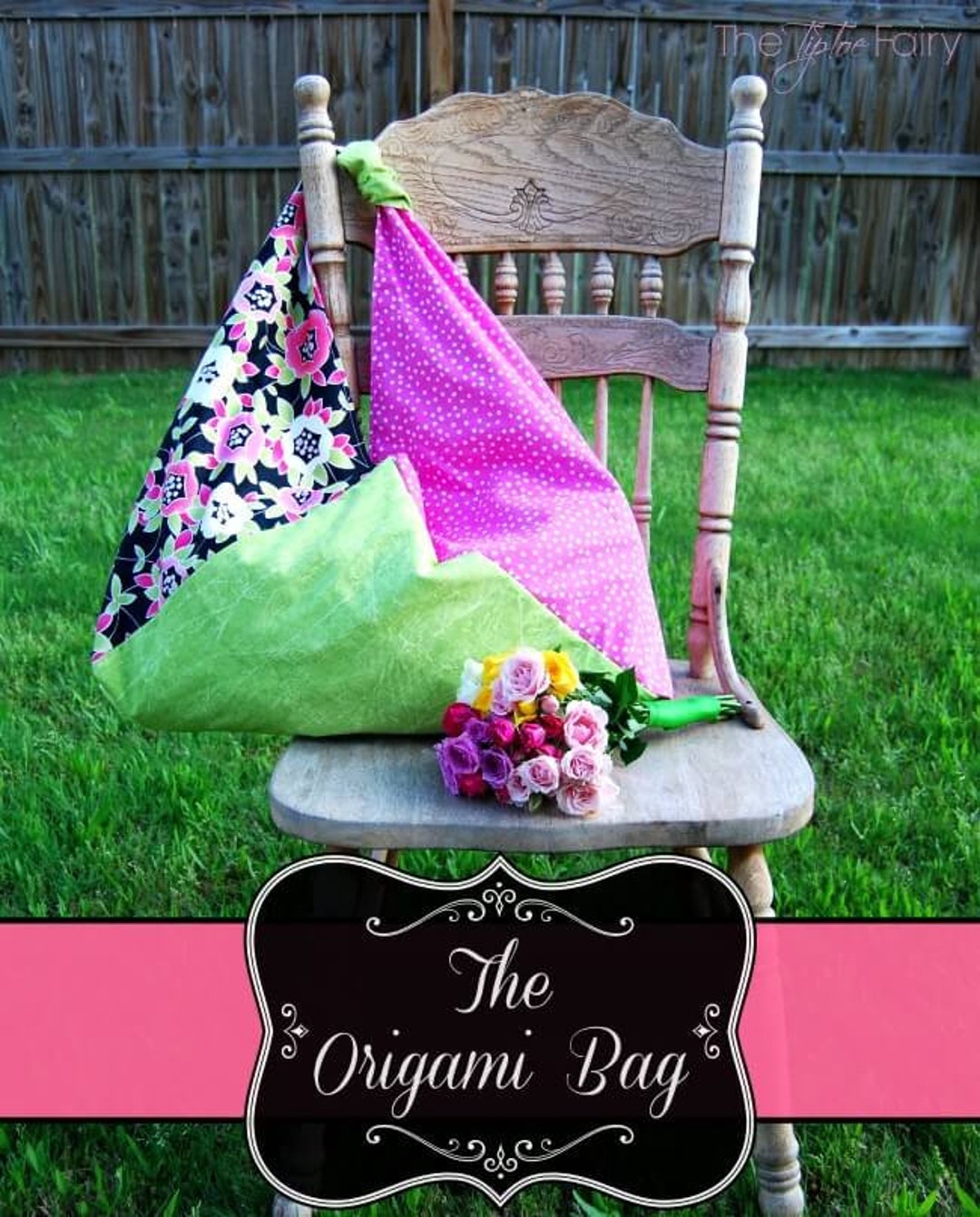 The Origami Tote Bag - the Inside Out Bag - Easy Patchwork Tote Sewing ...