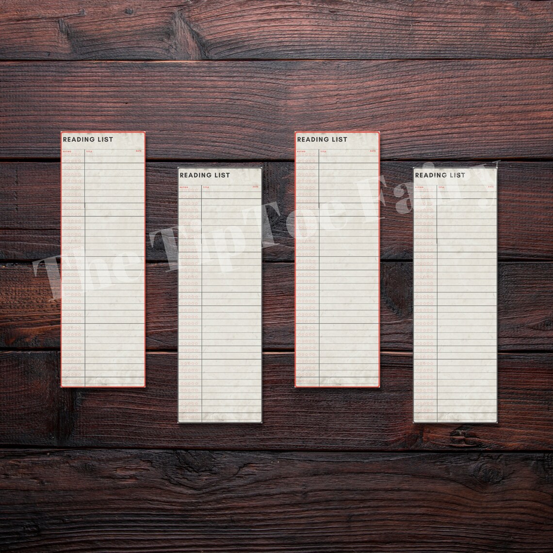 Library Card Printable Reading Tracker Bookmarks | Book Tracker ...