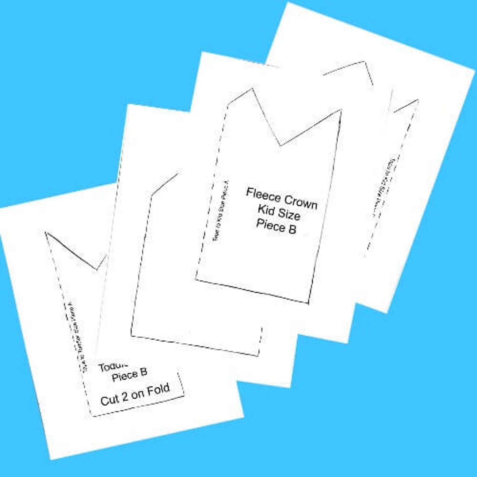 Kids Fleece Crowns - Toddler & Big Kid Sizes - Sewing Pattern - Etsy