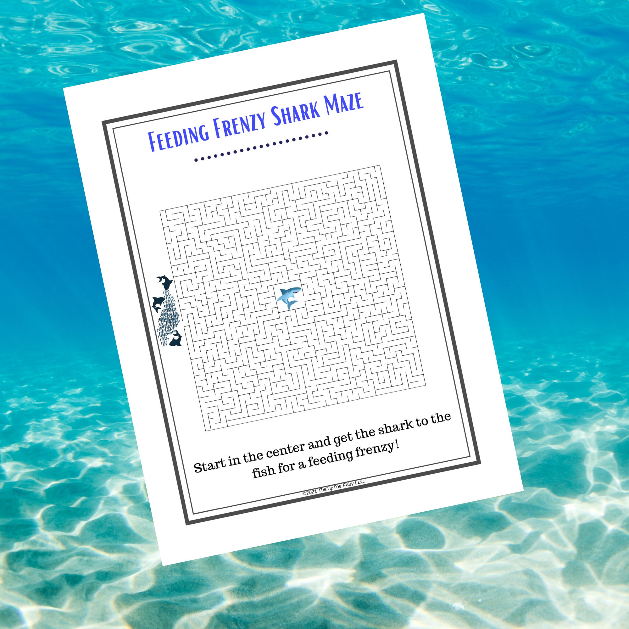 Shark Activity Puzzles - Digital Download - Ocean | Under the Sea ...
