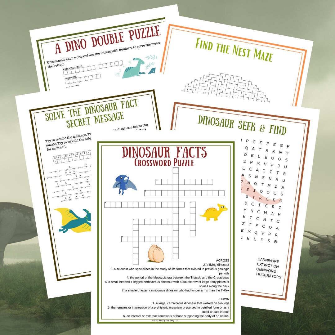 Dinosaur Activity Worksheets for Kids | Kids Activities, Word Search ...