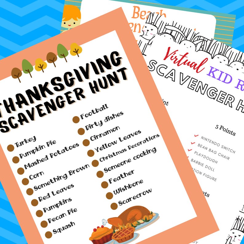 Scavenger Hunt Bundle for Kids - 24 Scavenger Hunts for the Entire Year ...