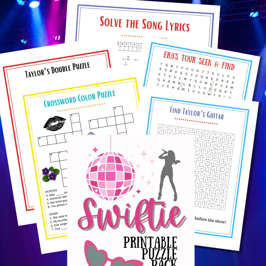 Taylor Eras Party Pack - Instant Digital Download - Swiftie Scavenger ...