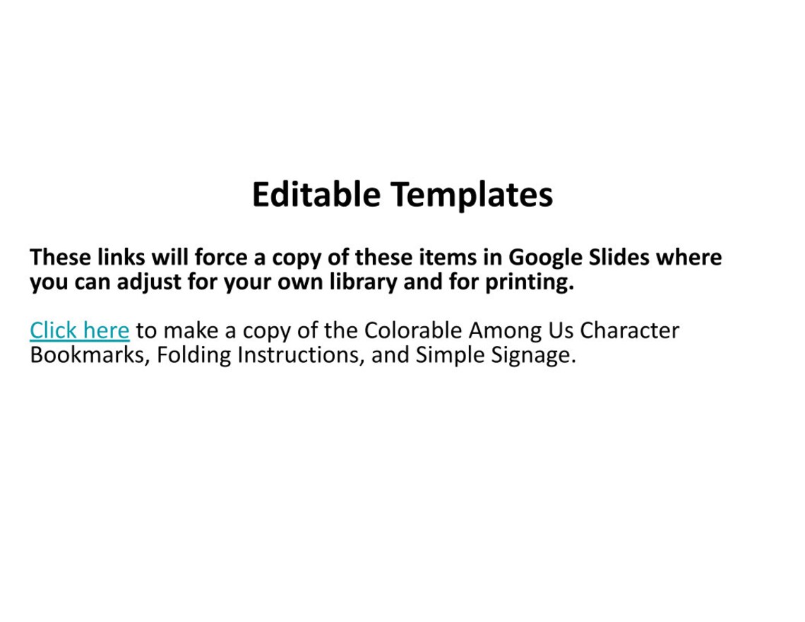 Among Us Inspired Bookmarks, Signage, Promo X Colorable Templates X ...