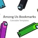 Among Us Inspired Bookmarks, Signage, Promo X Colorable Templates X ...