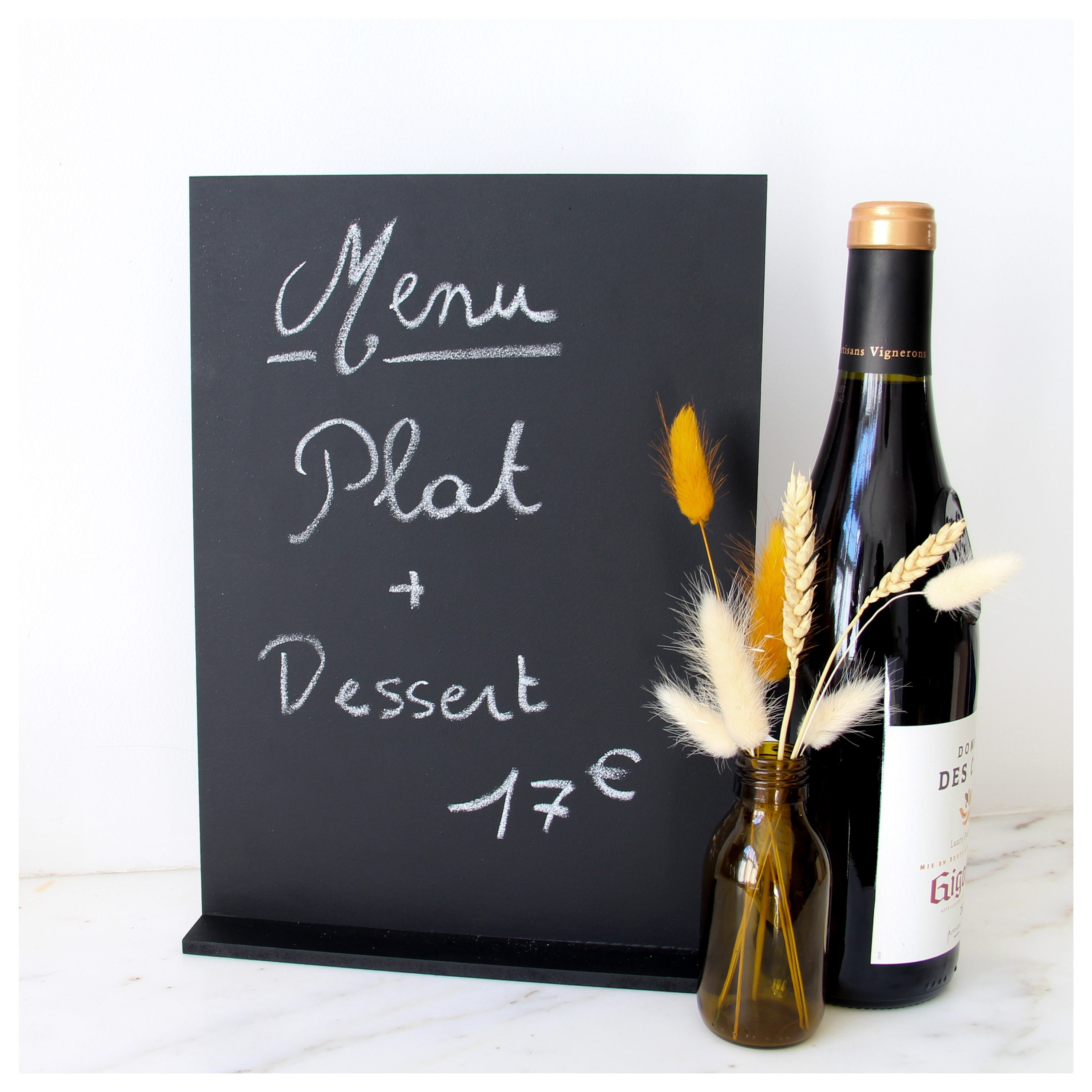 Slate Easel A4 in Double-sided Wood to Put to Write Your Menus - Etsy