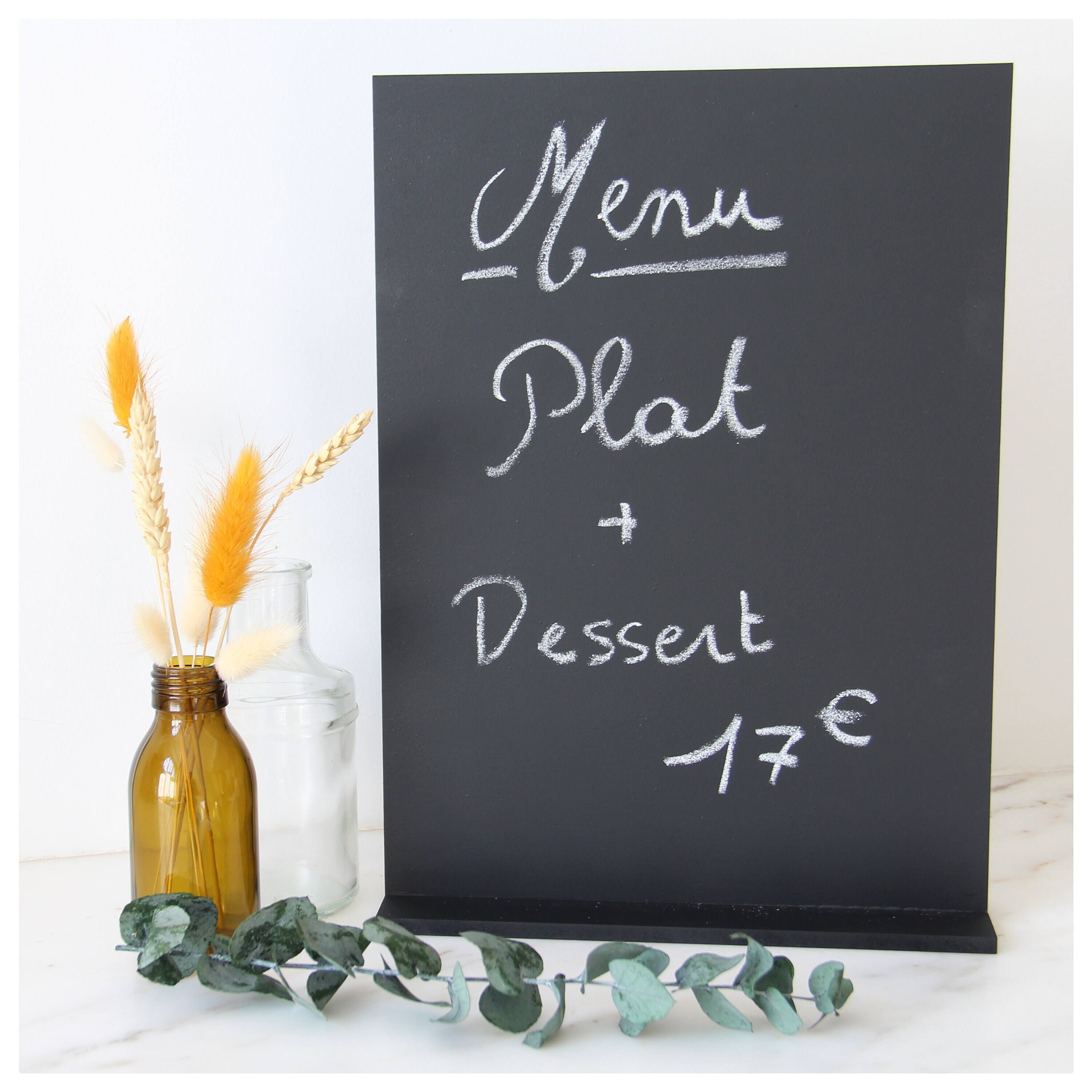 Slate Easel A4 in Double-sided Wood to Put to Write Your Menus - Etsy