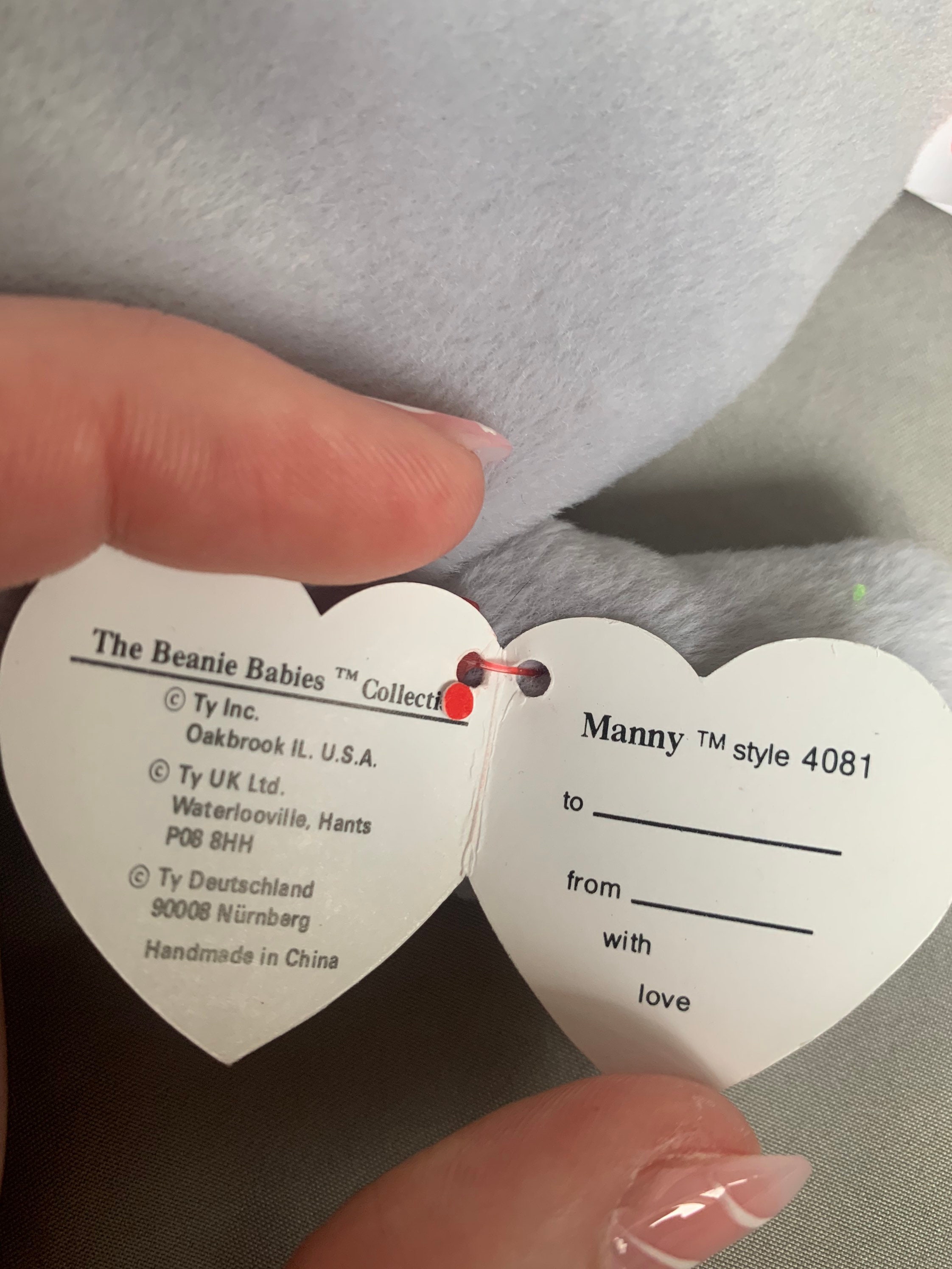 Ty Beanie Baby- Manny the Manatee- 3rd/2nd Gen Tags - Etsy