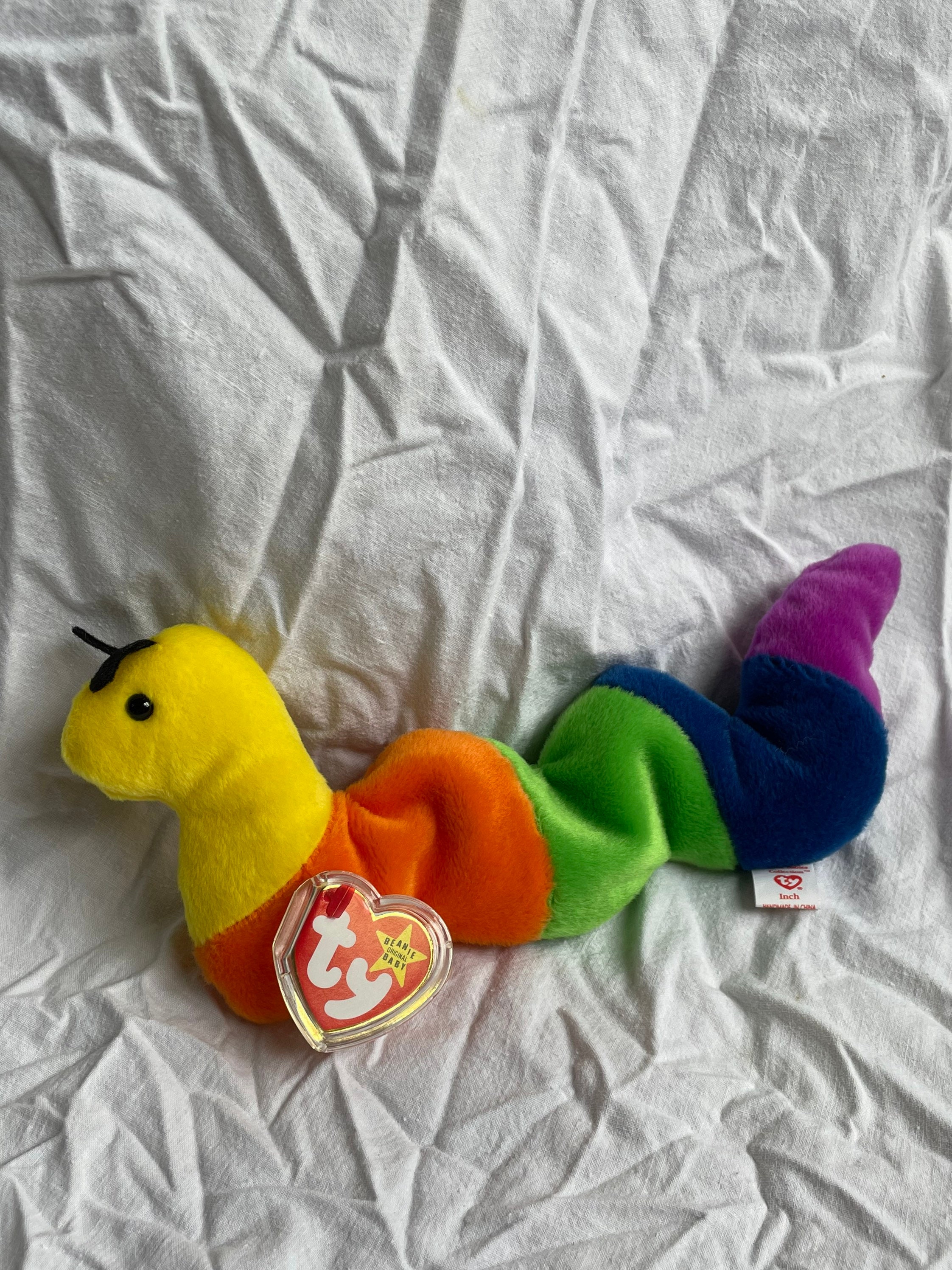 Inch the Inchworm with Felt Antennas ty beanie baby 4th Gen - Etsy España