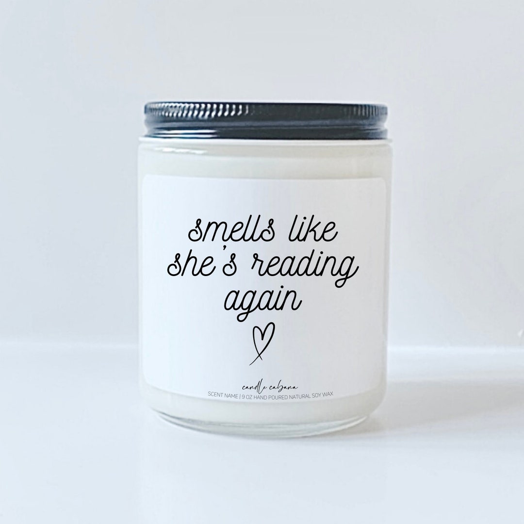 Smells Like She's Reading Again Candle, Gifts for Book Lovers, Gifts ...