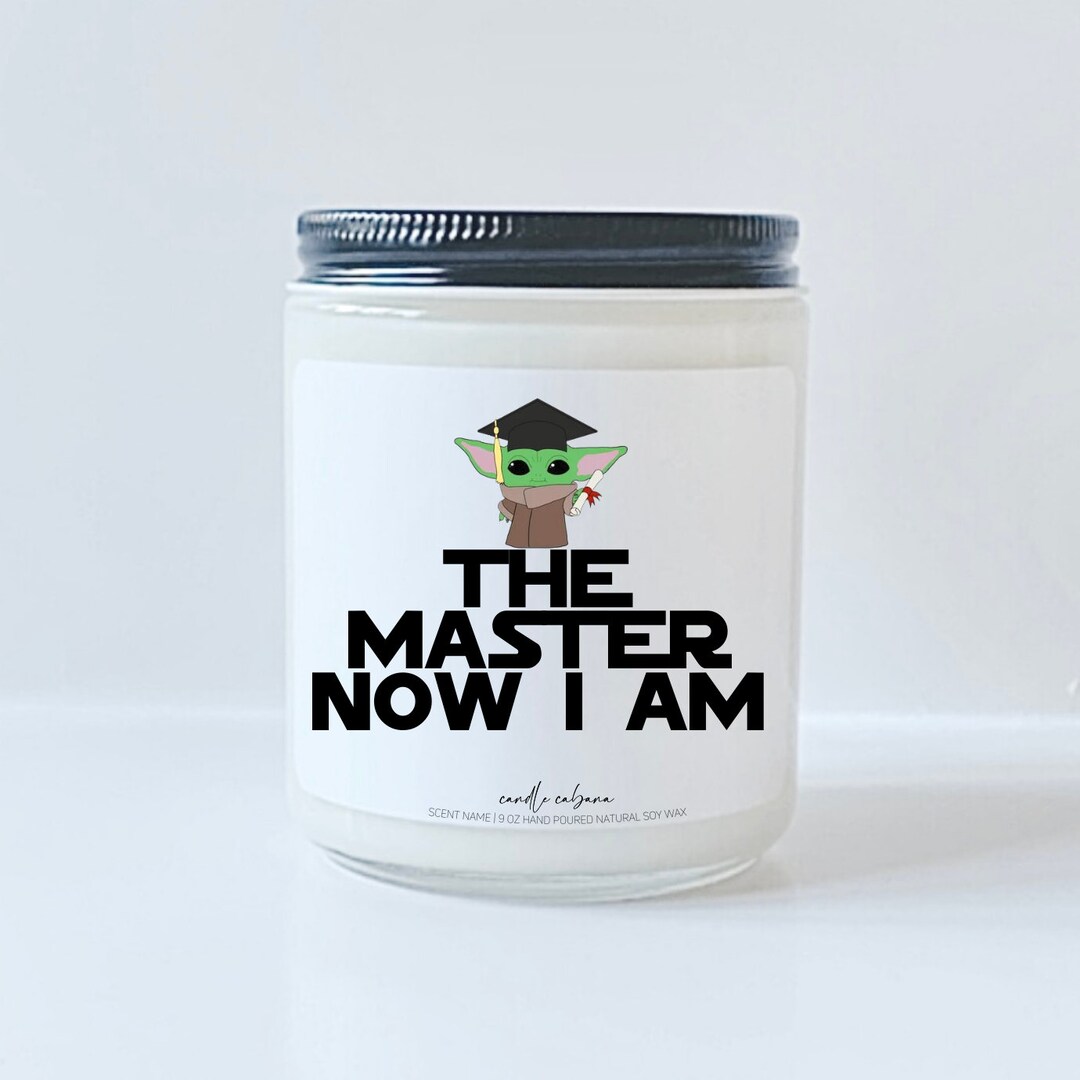 Yoda the Master Now I Am, Star Wars Gifts, Funny Graduation Gift ...