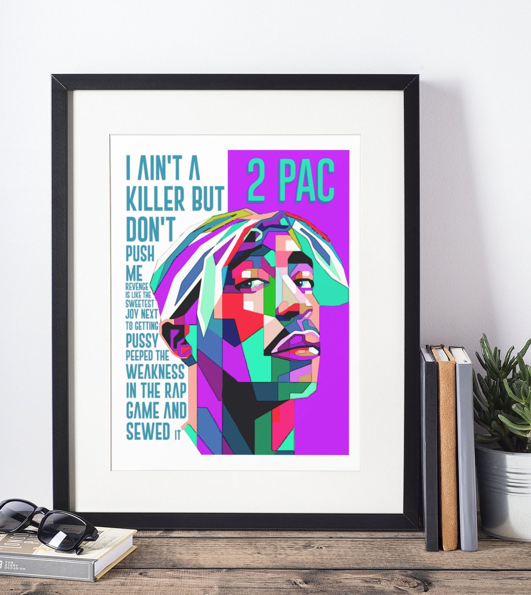 2PAC Iconic Hip-hop Legends Art Prints Urban Wall Decor Featuring Rap ...