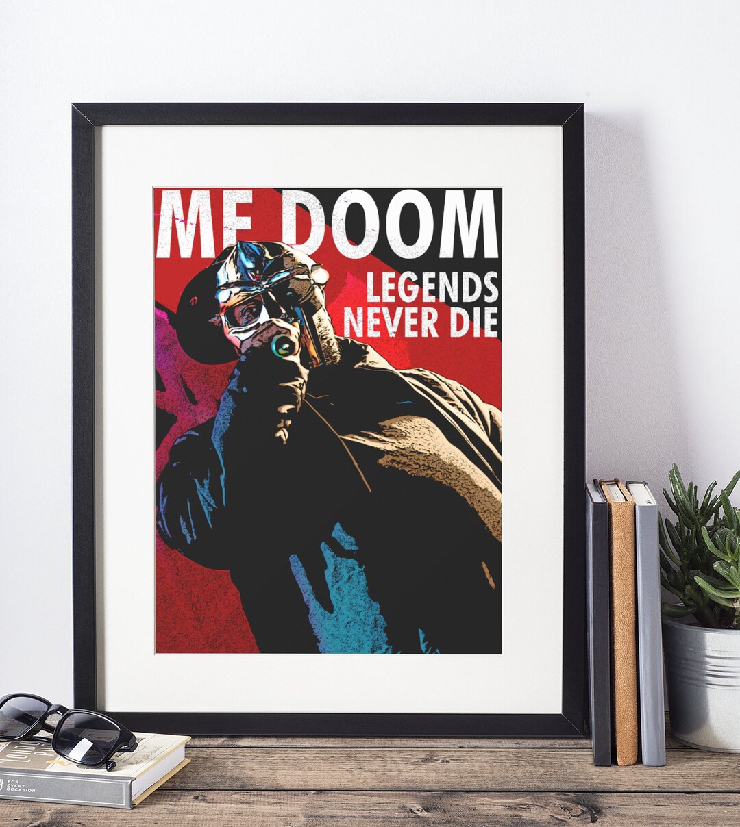 MF Doom Iconic Hip-hop Legends Art Prints Urban Wall Decor Featuring ...