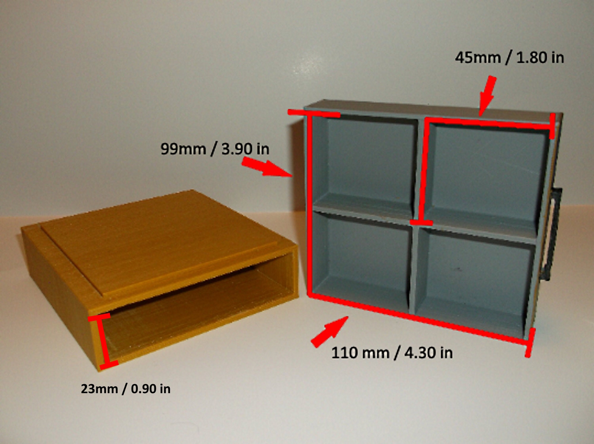 Modular Small Parts Storage Drawers (set of 2) - Etsy