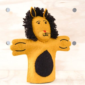 Wool Felt Lion Hand Puppets, Lion Animal Felt Toys, Wool Felt Toys ...