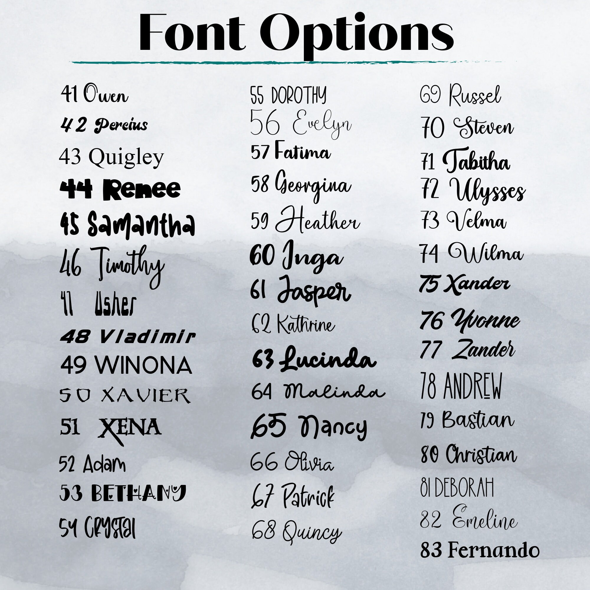 Custom Vinyl Text, Vinyl Decal, Permanent Vinyl Letters, Vinyl Names ...