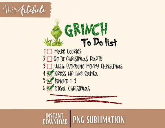 Grinch to Do List My Day Grinch Png My Day I'm Booked - Etsy Israel