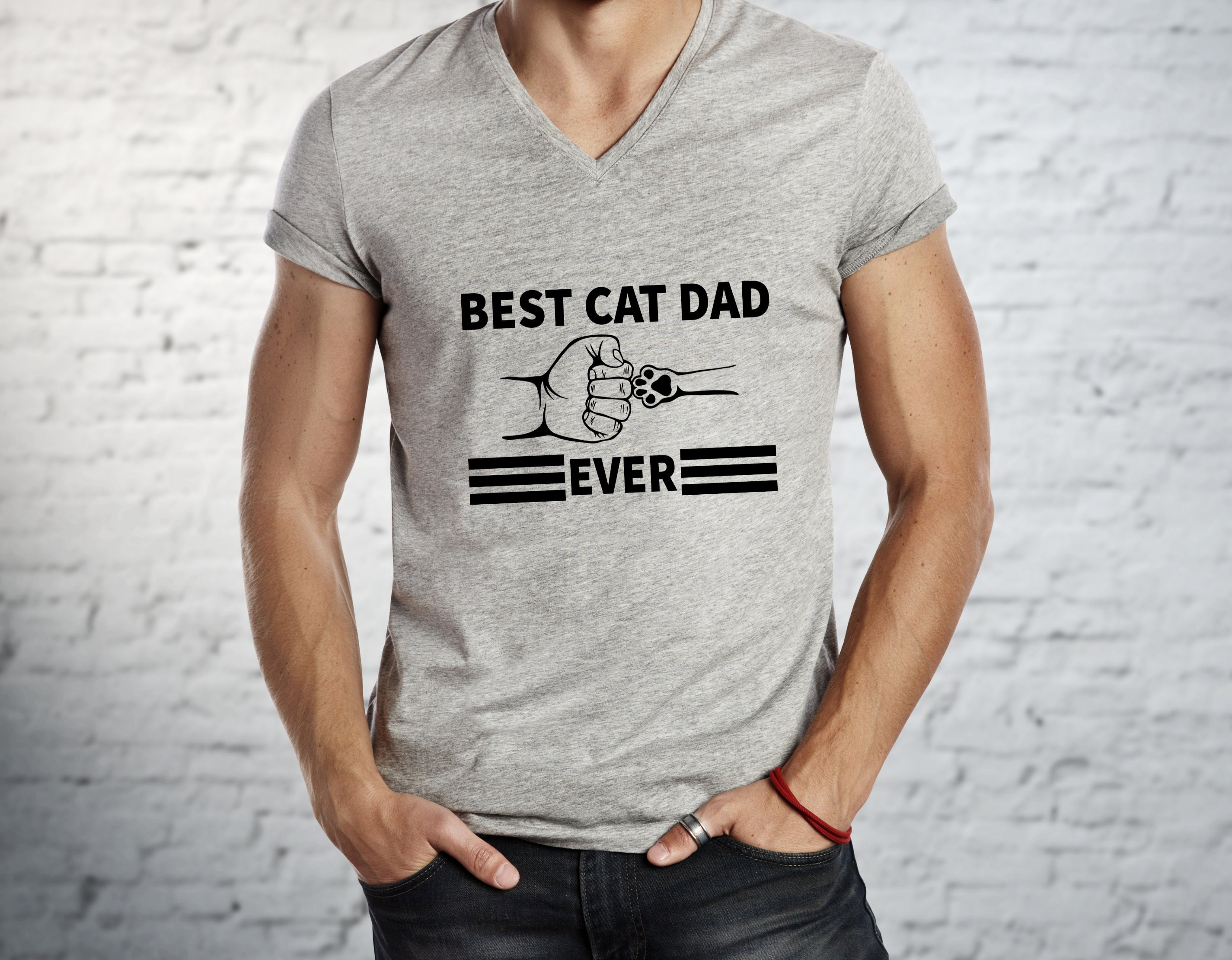 Best Cat Dad Ever Png Funny Father's Day Gift Png Gift - Etsy