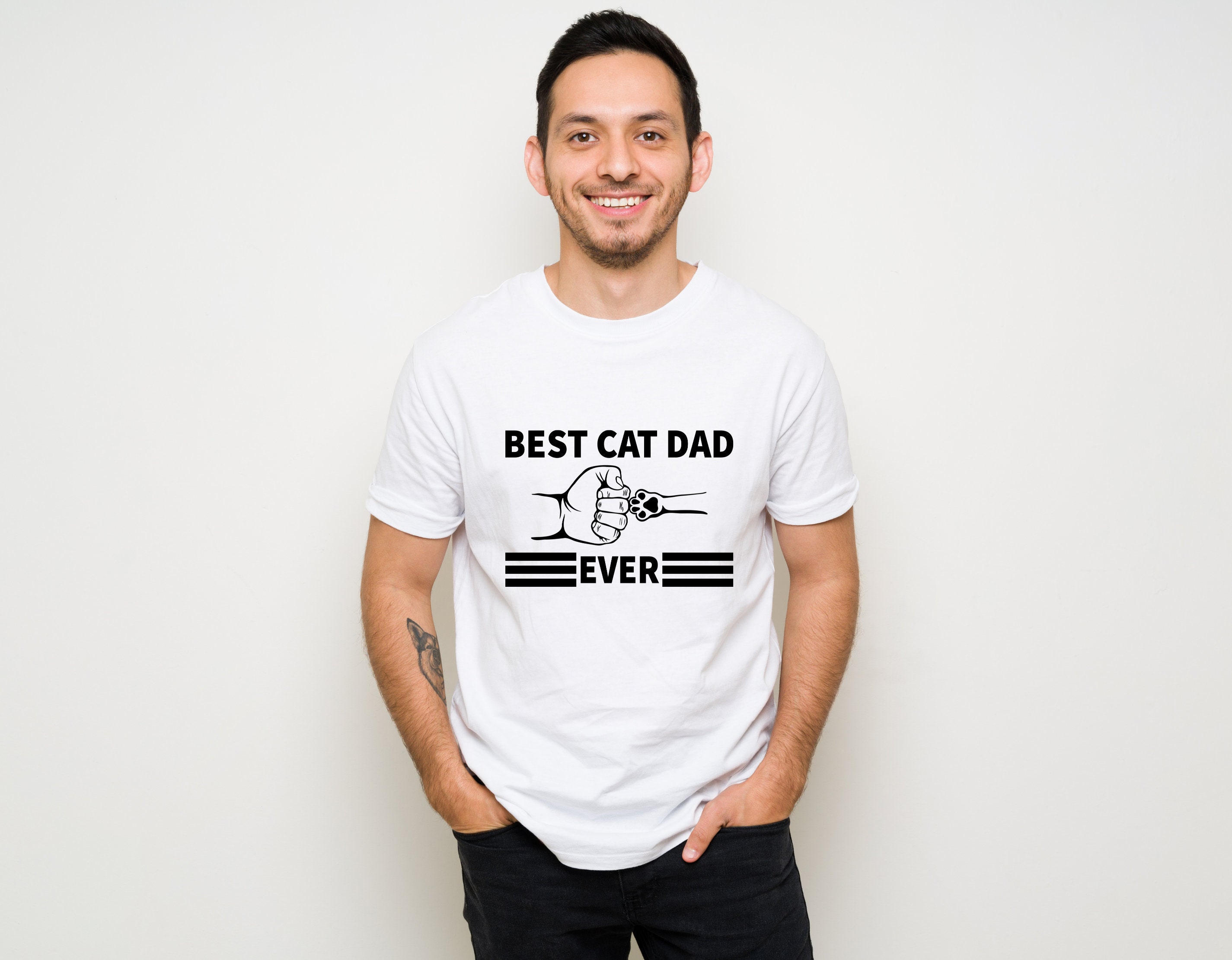 Best Cat Dad Ever Png Funny Father's Day Gift Png Gift - Etsy
