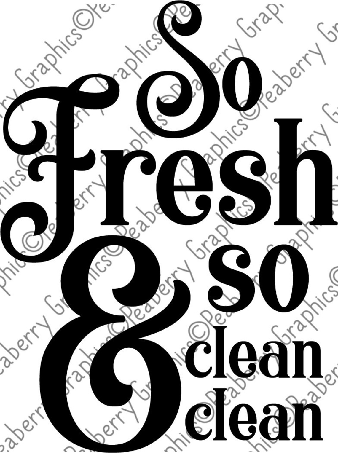 So Fresh SVG - Bathroom Sign Svg - Fresh and Clean Svg - Laser Bathroom ...