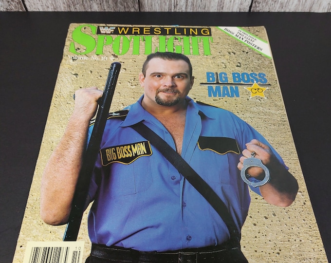 WWF Spotlight Big Boss Man 1990 Vintage Used Magazine - Etsy