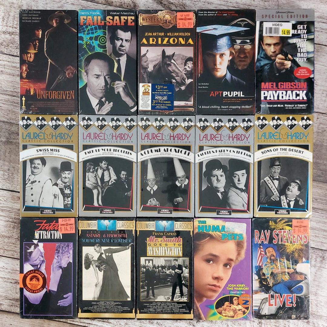 Sealed Vintage VHS Tapes Brand New & Factory Sealed 80s, 90s, 2000s and ...