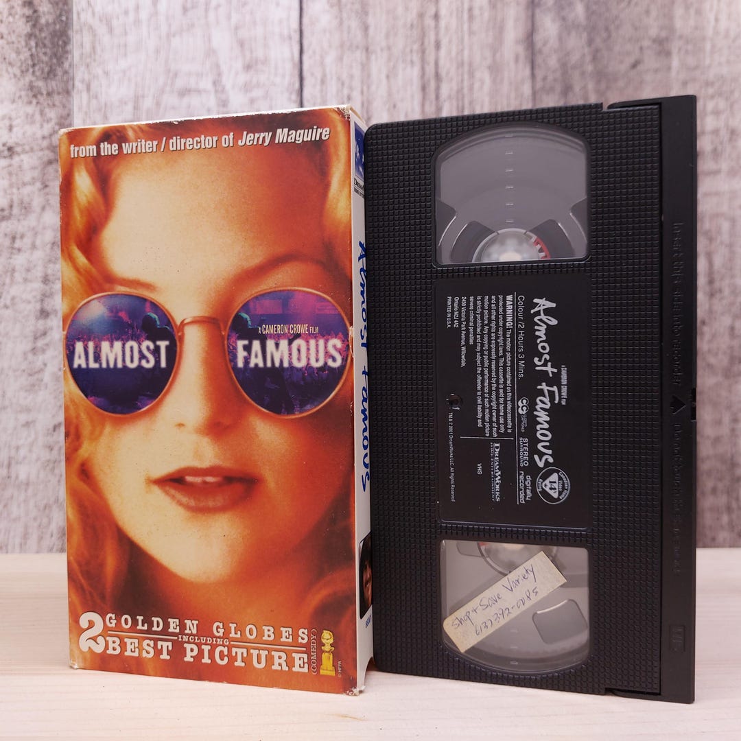 Almost Famous (2000) | Used VHS Tape | Classic Movie Collectible - Etsy