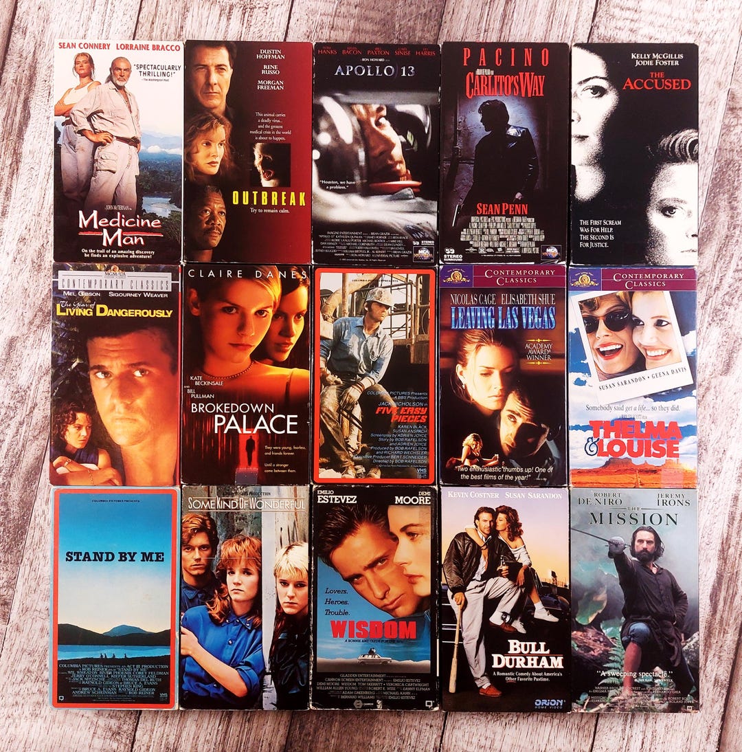 Used Vintage VHS Tapes Drama, Adventure 70s, 80s, 90s Collectible Retro ...