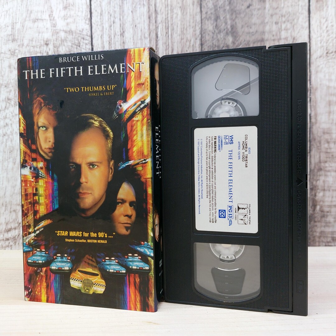 The Fifth Element (1997) | Used VHS Tape | Classic Movie Collectible - Etsy