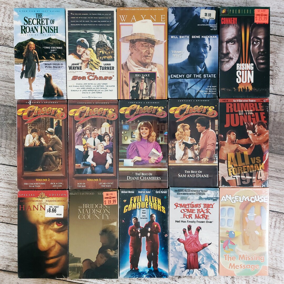 Sealed Vintage VHS Tapes Brand New & Factory Sealed 80s, 90s, 2000s and ...