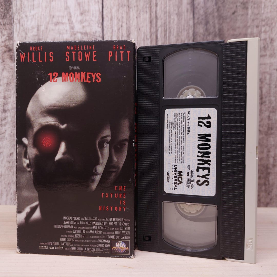 12 Monkeys (1995) | Used VHS Tape | Classic Movie Collectible - Etsy UK