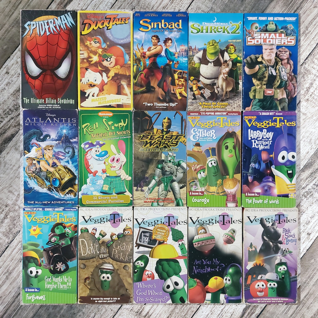 Used VHS Tapes GENRES: Family / Cartoons / Animation Titles 70s, 80s, 90s, 2000s Vintage ...